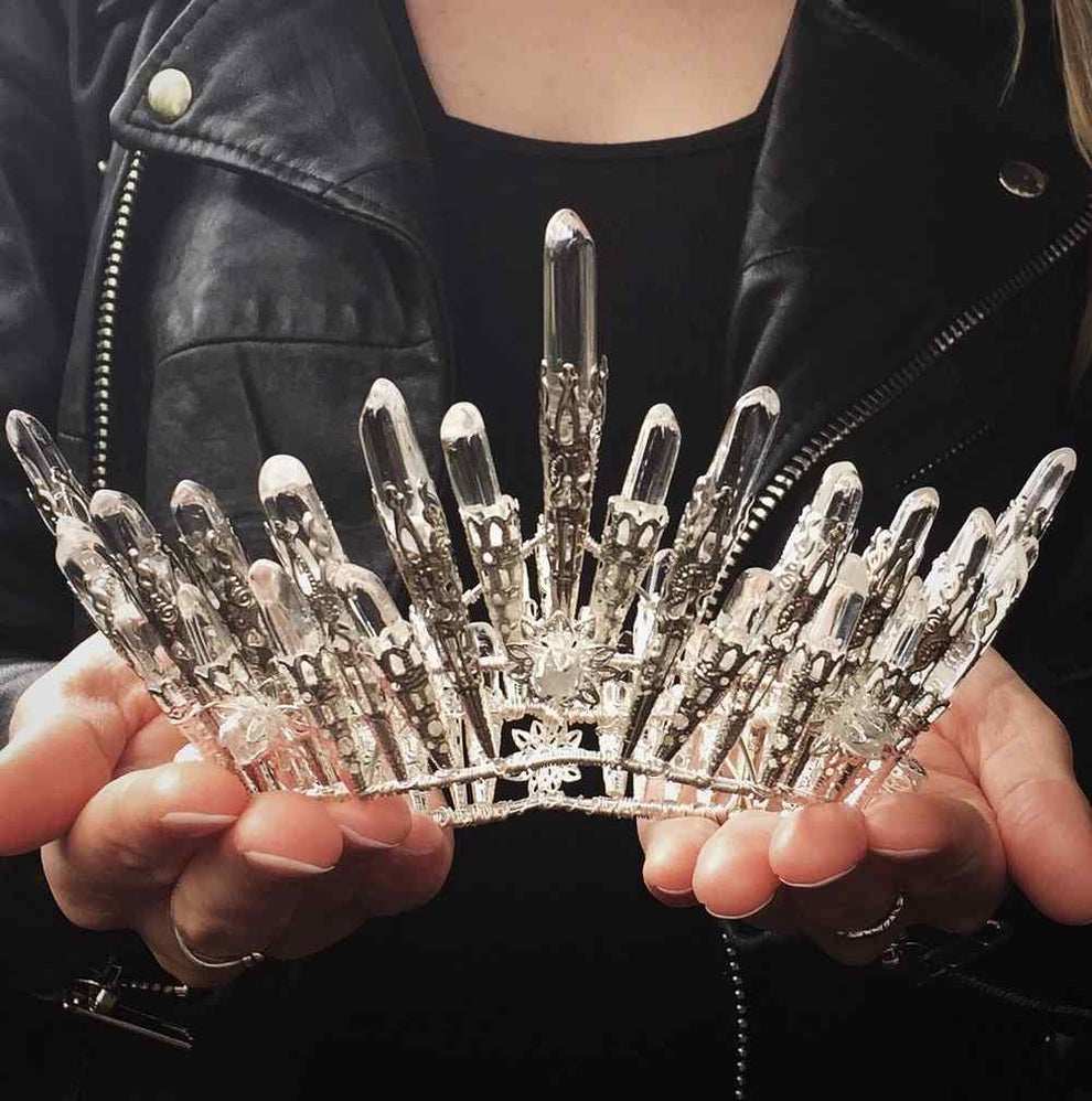 Queen of Swords Crystal Crown – Elemental Child